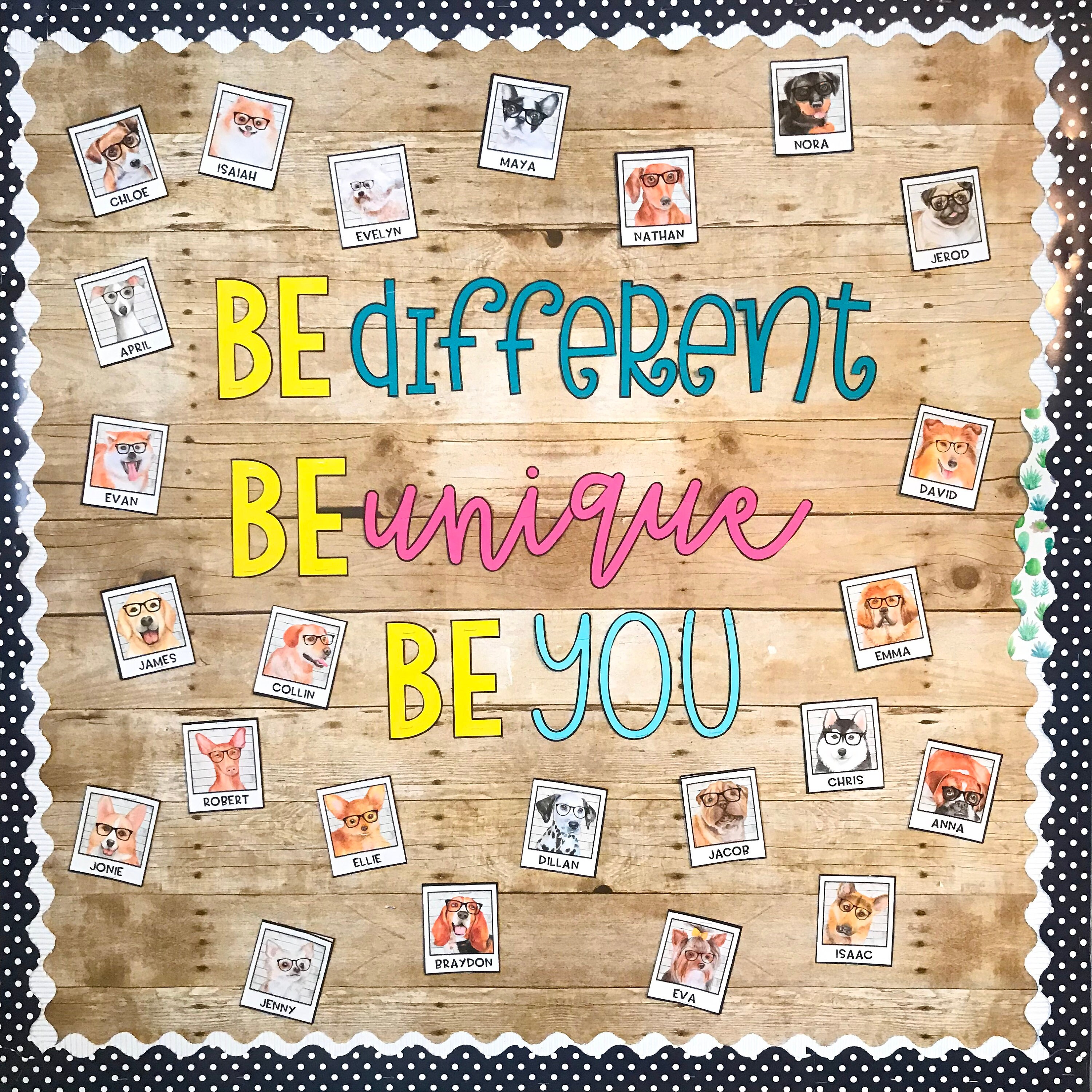 Hipster Dog Welcome Back to School Bulletin Board - Dog Class Decor ...