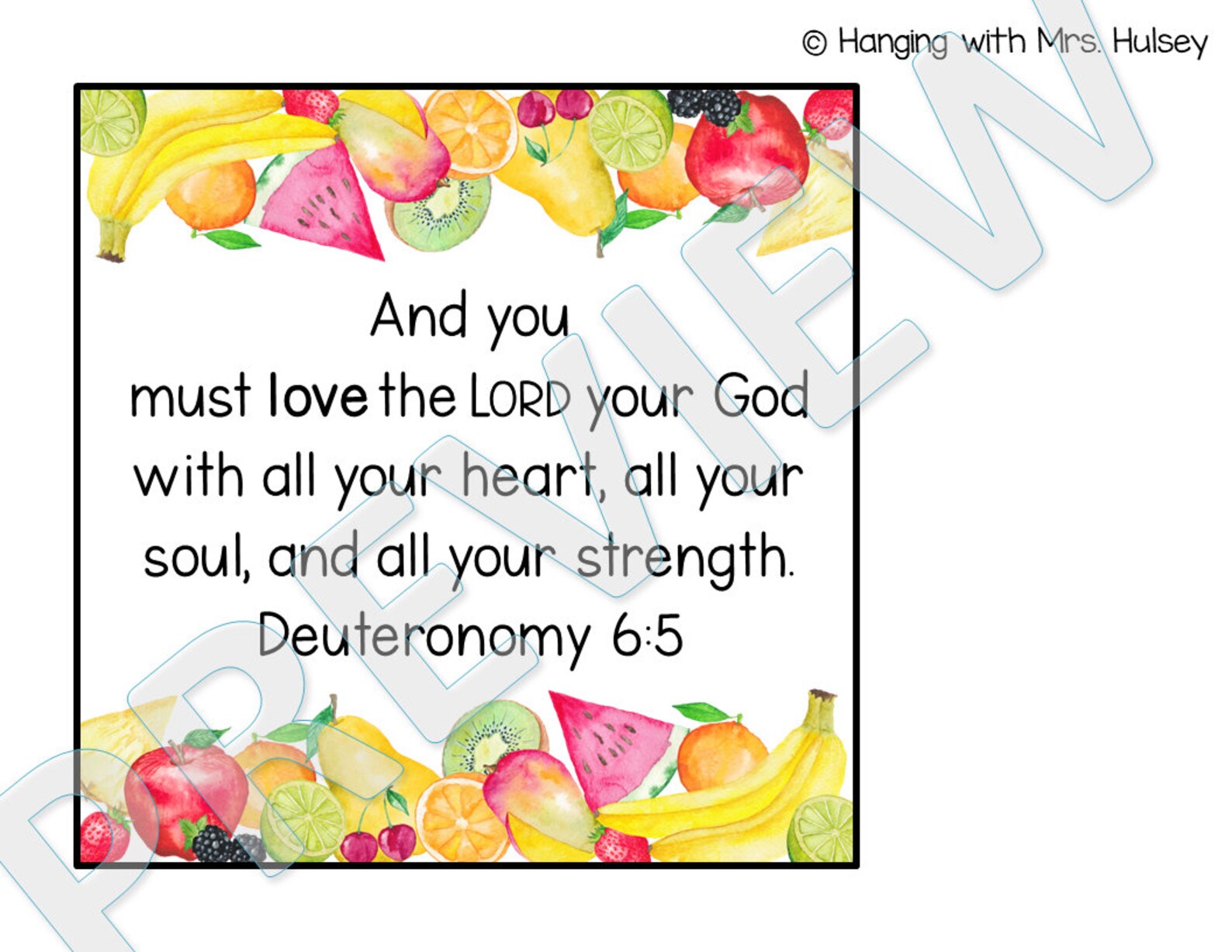 Fruit of the Spirit Bulletin Board - Etsy