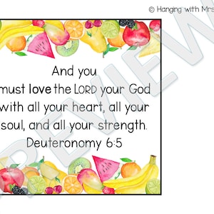 Fruit of the Spirit Bulletin Board: Christian Classroom Decor - Etsy