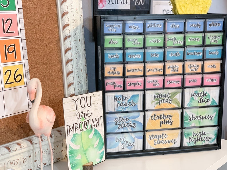 Tropical Classroom Decor Bundle - Etsy