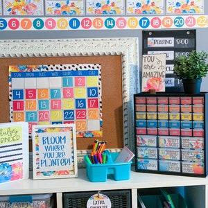 Bright Floral Classroom Decor Bundle - Etsy