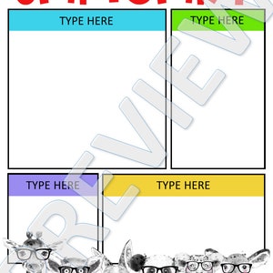 Hipster Animal Class Newsletter Templates - Zoo Classroom - Zoo Class ...