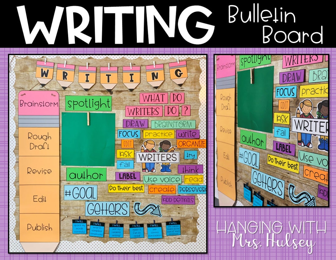 The Writing Process Bulletin Board Writing Bulletin Board - Etsy