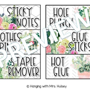 Plant Teacher Toolbox Labels - Plant Class Decor - Plant Decor - Plant ...