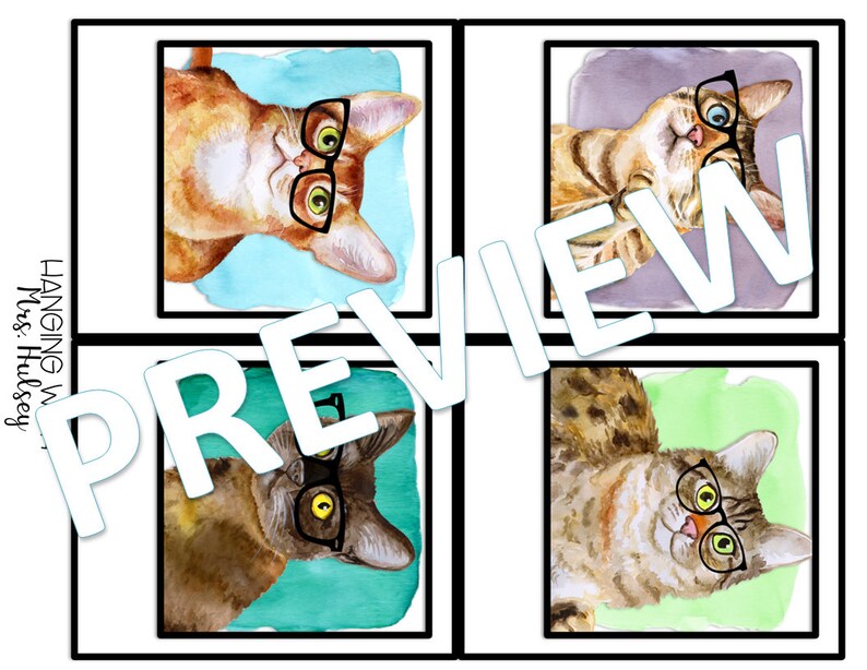 Hipster Cat Welcome Back to School Bulletin Board - Etsy