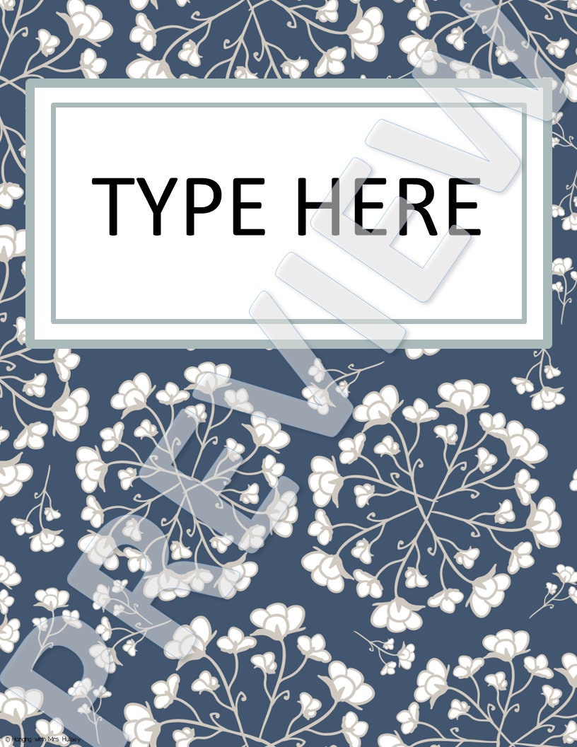 Farmhouse Binder Covers: Editable Classroom Decor (PDF) - Etsy