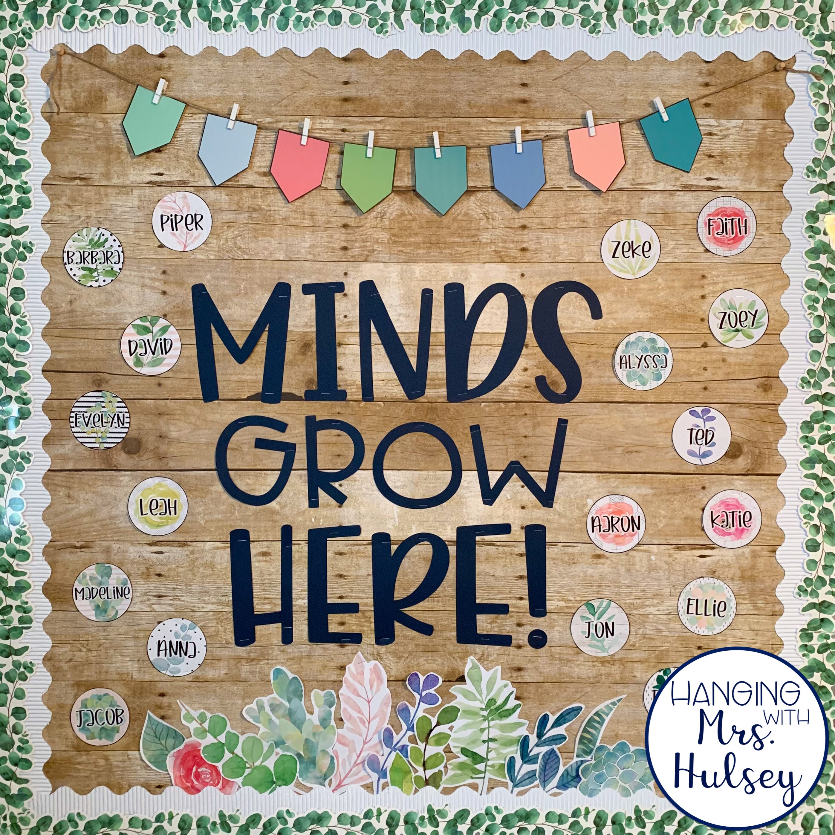 Plant Farmhouse Welcome Back to School Bulletin Board - Etsy