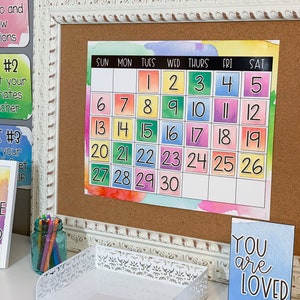 Watercolor Classroom Decor Bundle - Etsy