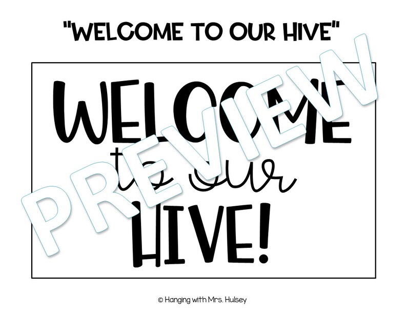 Bee Classroom Bulletin Board Decor: Honeycomb Theme - Etsy