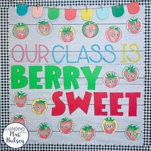 Strawberry Welcome Back to School Bulletin Board - Strawberry Class ...