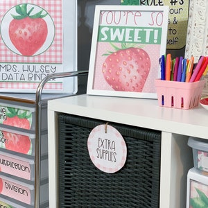 Strawberry Classroom Decor Bundle - Etsy