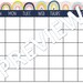 Boho Rainbow Classroom Calendar: Large Wall Decor (digital Download) - Etsy
