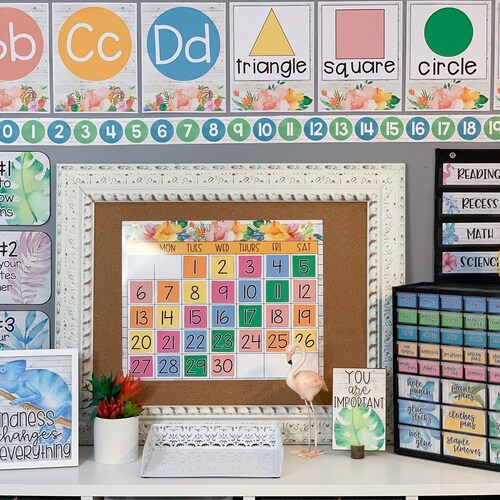 Colorful Classroom Decor Tropical & Fruity Classroom Theme - Etsy