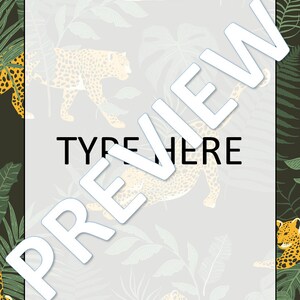 Boho Jungle Binder Covers and Spine Labels - Jungle Decor - Jungle ...