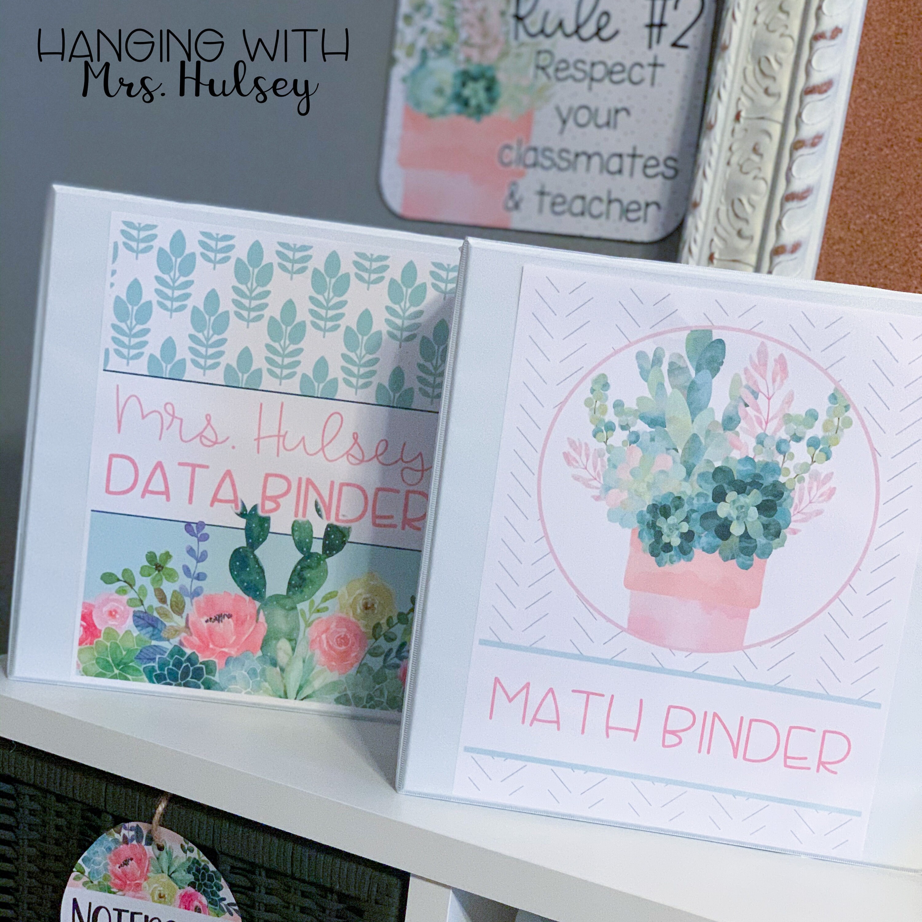 Plant Decor Binder Covers: Editable Classroom Spine Labels (powerpoint ...
