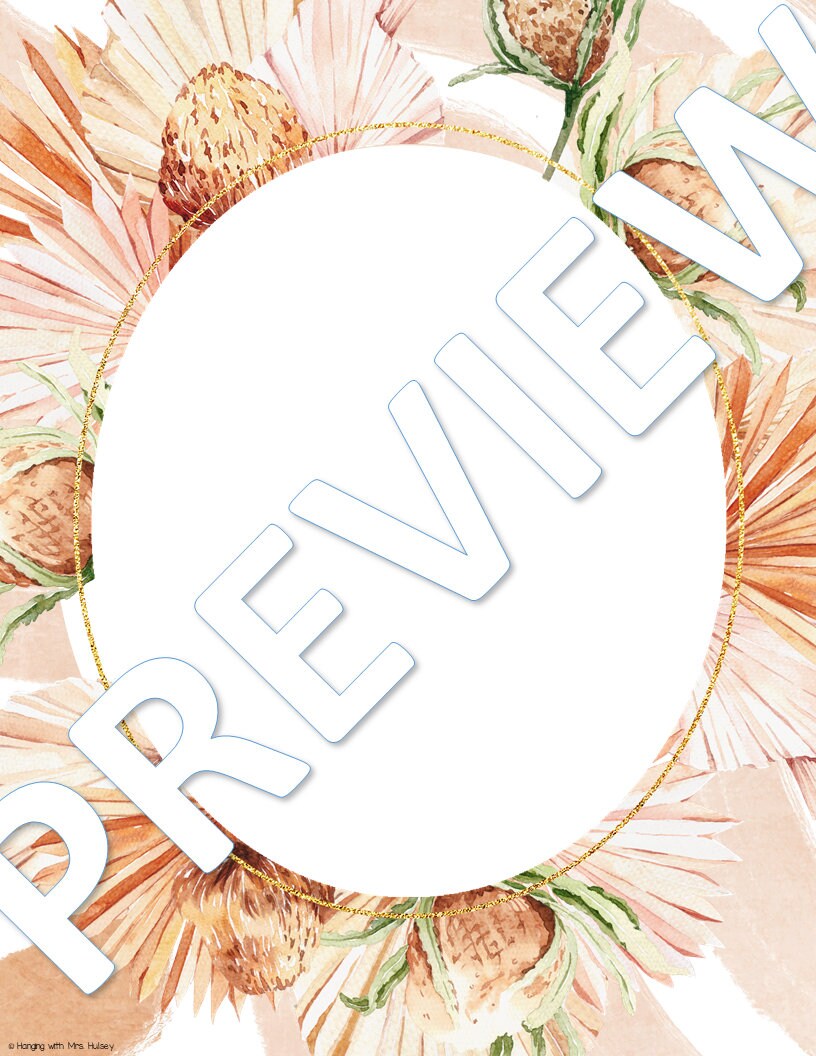 Boho Desert Binder Covers and Spine Labels - Etsy