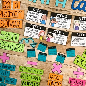 Math Talk Bulletin Board Bundle - Etsy