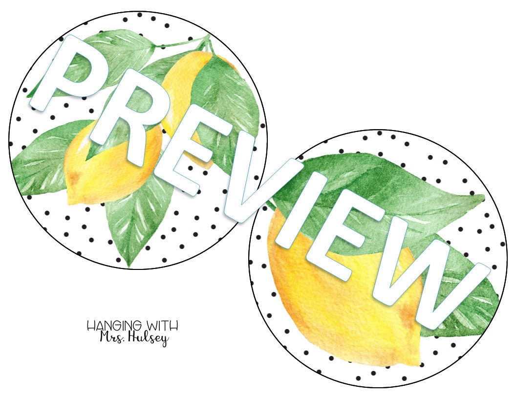 Lemon Welcome Back to School Bulletin Board - Etsy