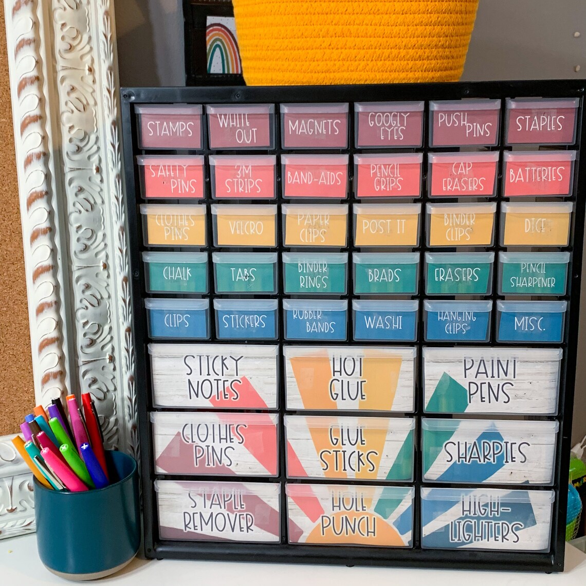 Retro Rainbow Classroom Decor Bundle | Etsy