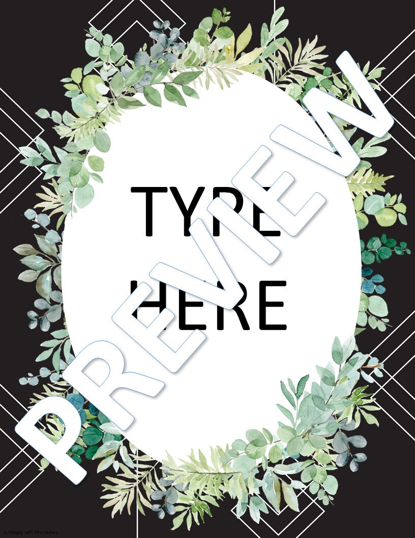 Plant Decor Binder Covers and Spine Labels - Etsy