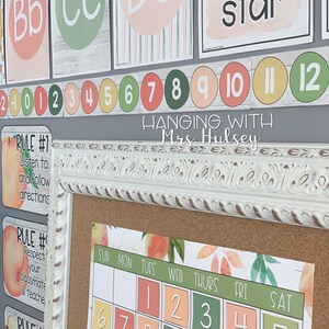 Peach Classroom Decor Bundle - Etsy