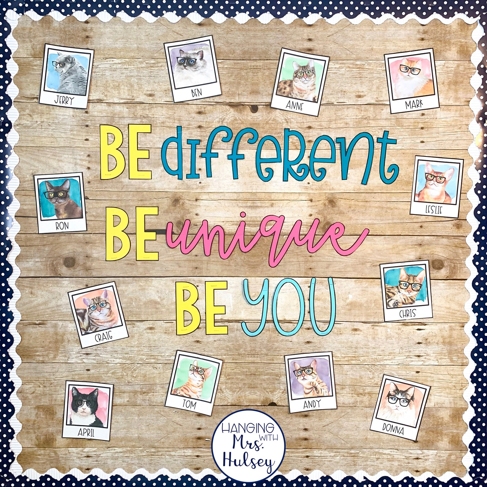 Hipster Cat Classroom Decor Bundle - Etsy