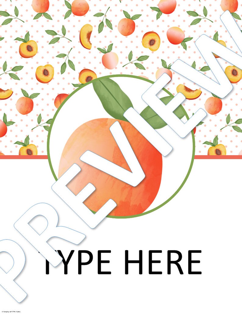 Peach Binder Covers and Spine Labels - Etsy