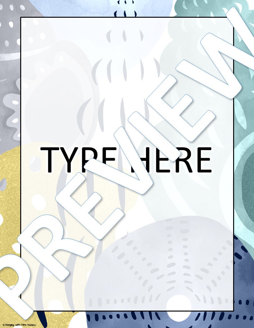 Ocean Binder Covers and Spine Labels - Etsy