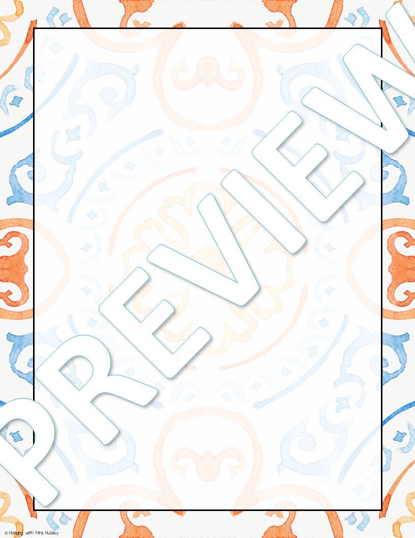 Boho Desert Binder Covers and Spine Labels - Etsy