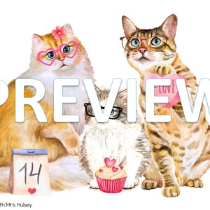 Valentine's Day Bulletin Board - Hipster Cat - Etsy