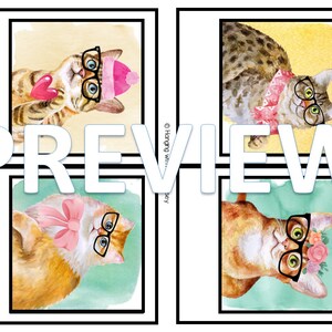 Valentine's Day Bulletin Board - Hipster Cat - Etsy