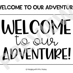 Adventure Classroom Bulletin Board: Welcome Back to School Decor - Etsy