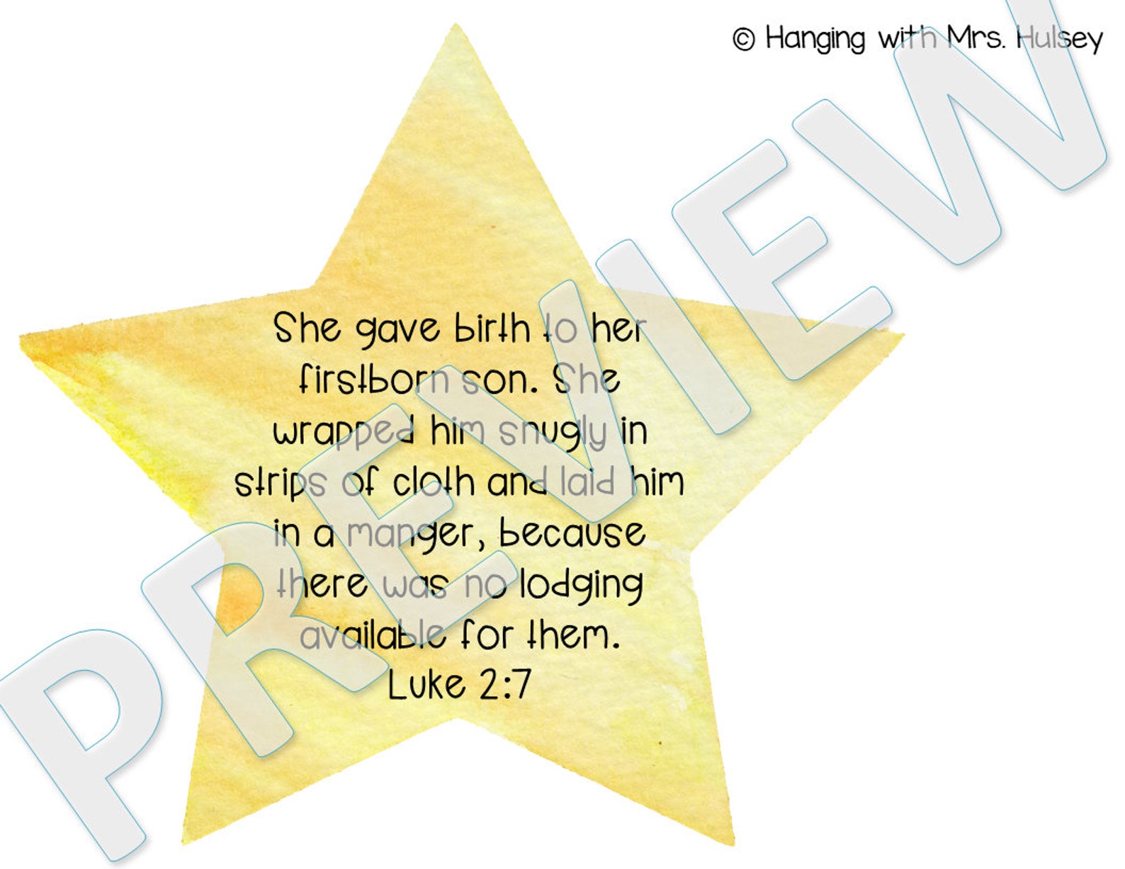 Christmas Nativity Bulletin Board Kit: Bible Verses (digital Download ...