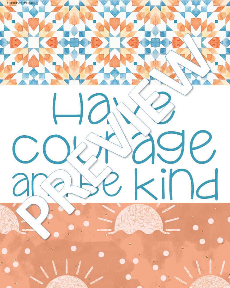 Boho Desert Motivational Posters: Classroom Decor (digital Download) - Etsy