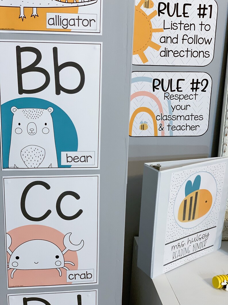 Bee Classroom Decor Bundle - Etsy