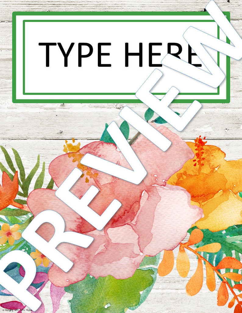 Tropical Binder Covers and Spine Labels - Etsy
