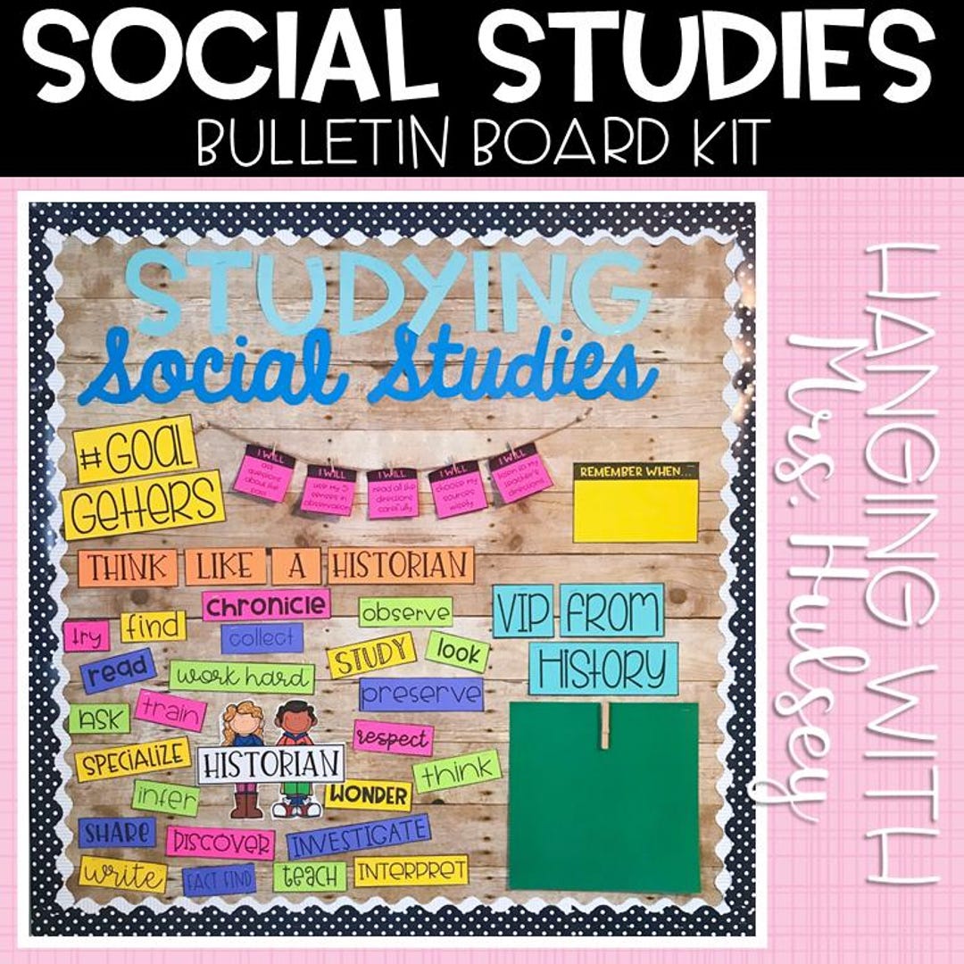 Social Studies Bulletin Board Kit - Etsy