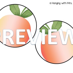 Peach Welcome Back to School Bulletin Board - Peach Classroom Decor ...