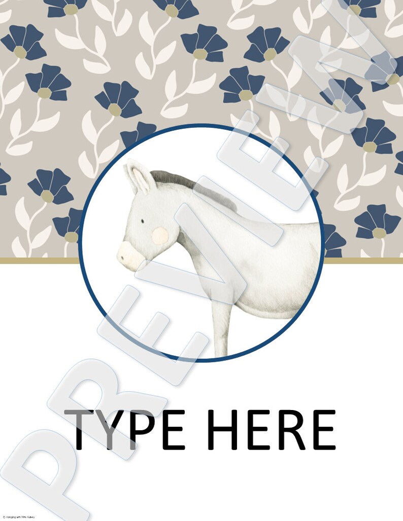 Farmhouse Binder Covers: Editable Classroom Decor (PDF) - Etsy