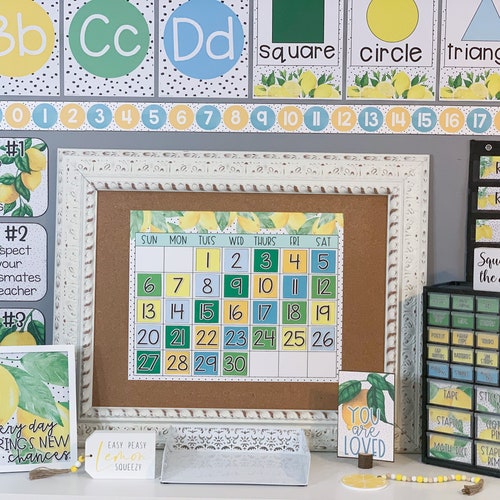 Lemon Classroom Decor Bundle - Etsy