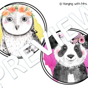 Hipster Animal Welcome Back to School Bulletin Board - Zoo Classroom ...