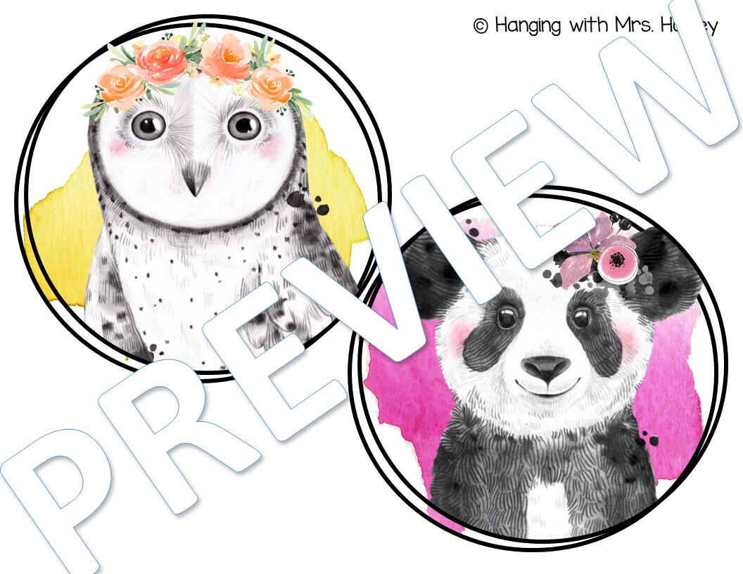 Hipster Animal Welcome Back to School Bulletin Board: Zoo Decor - Etsy