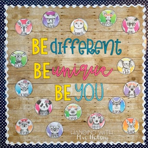 Hipster Animal Welcome Back to School Bulletin Board: Zoo Decor - Etsy