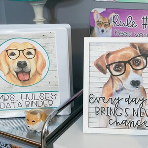 Hipster Dog Classroom Decor Bundle - Etsy