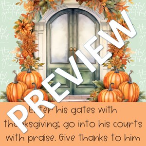 Thanksgiving Decor Bible & Christian Posters - Etsy