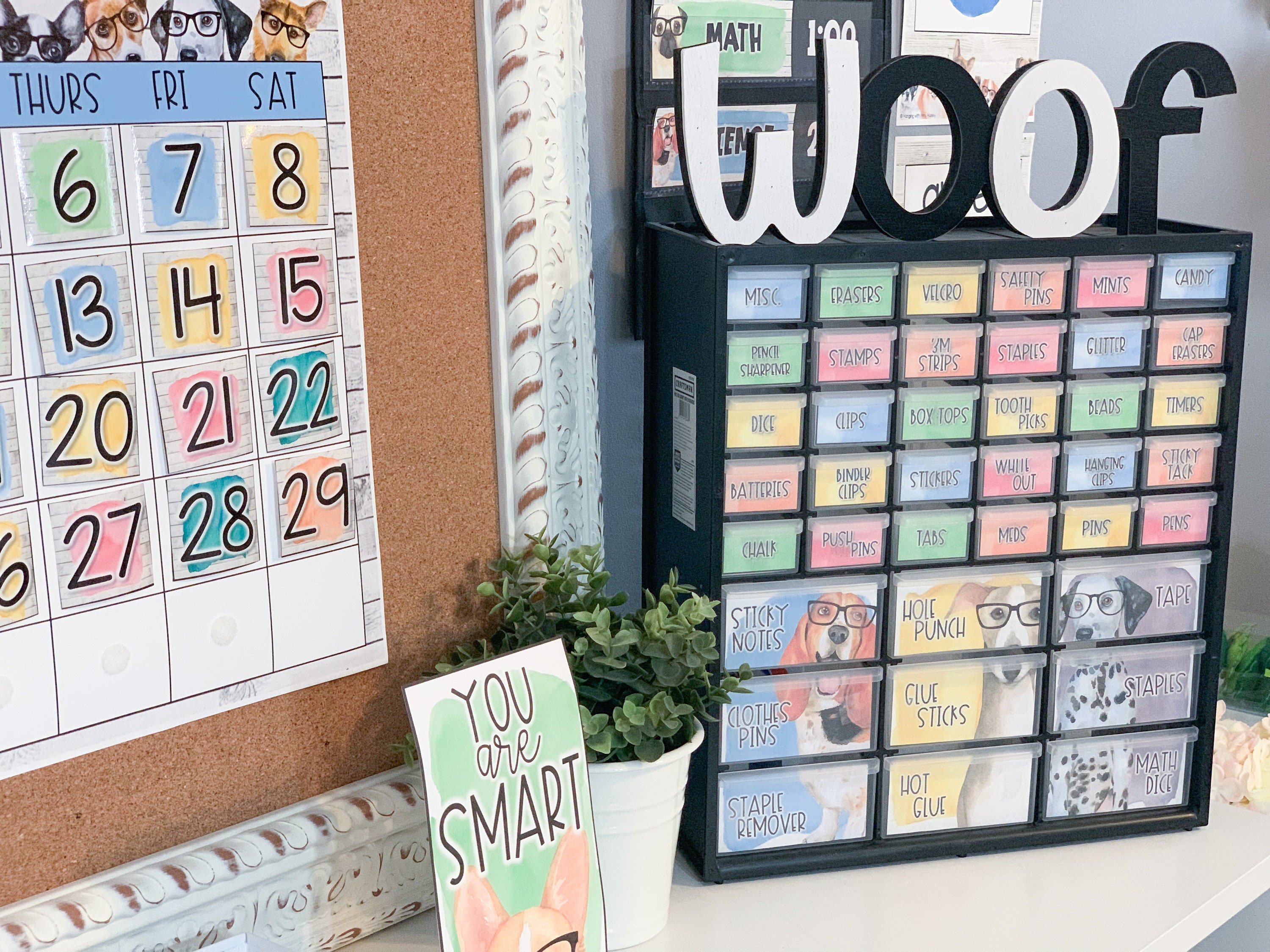 Hipster Dog Classroom Decor Bundle - Etsy