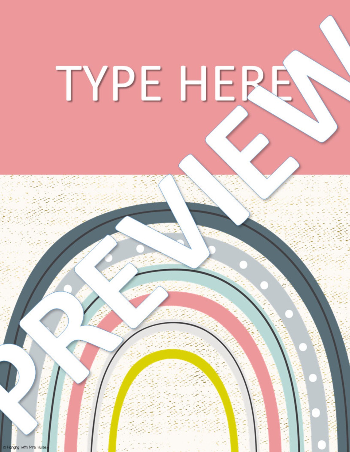 Boho Rainbow Binder Covers & Spine Labels: Editable Classroom Decor - Etsy