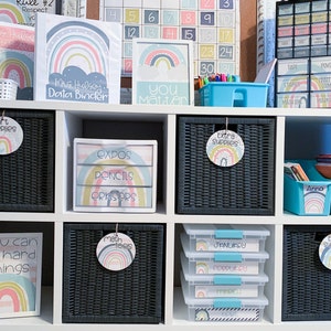 Boho Rainbow Classroom Decor Bundle - Etsy