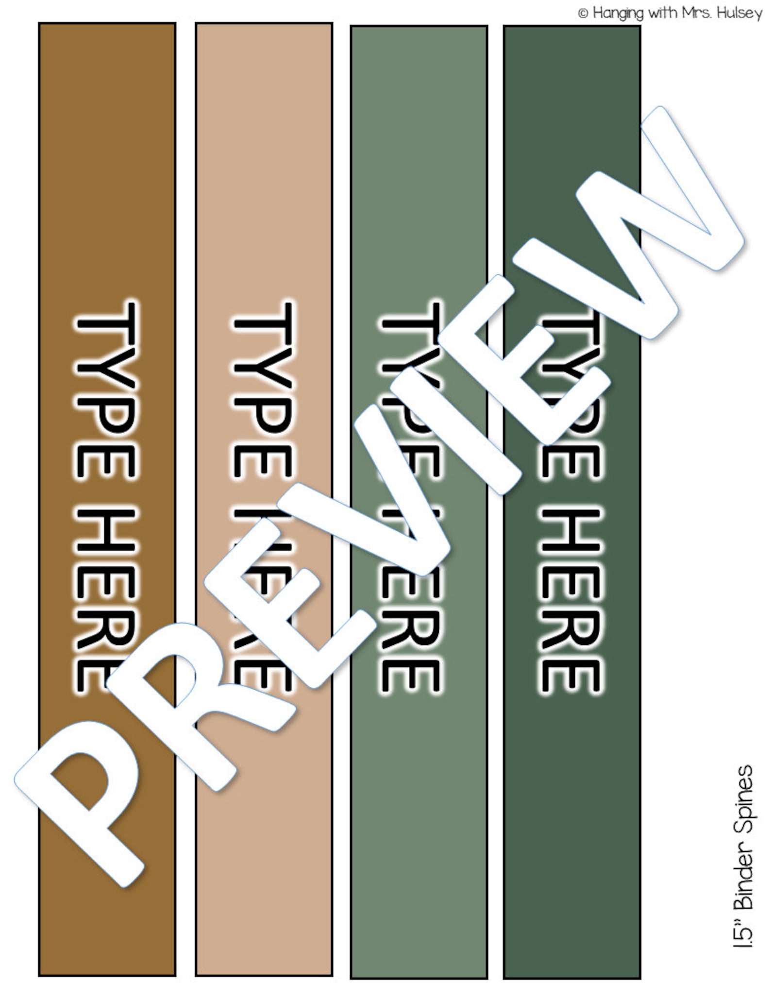 Boho Jungle Binder Covers and Spine Labels - Etsy