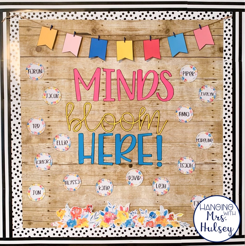 Bright Floral Classroom Decor Bundle - Etsy